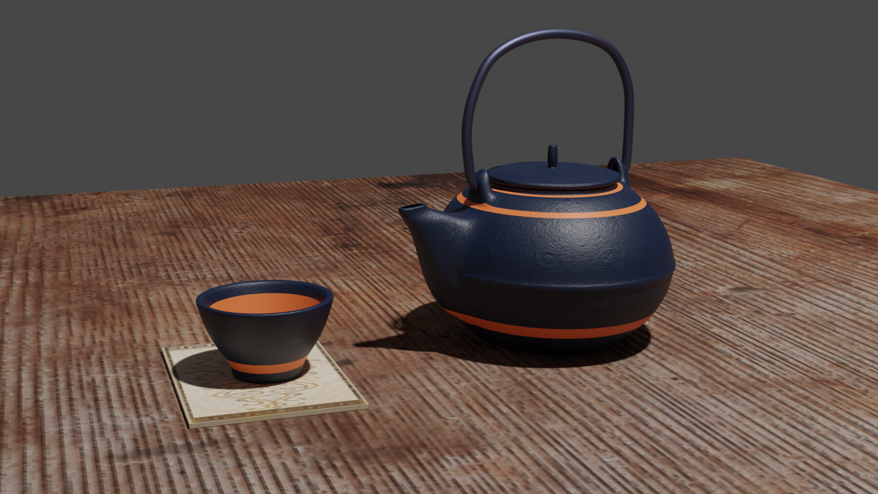 ArtStation - Teapot and Cup Low-Poly model | Game Assets