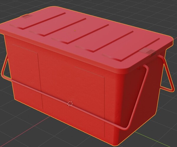 ArtStation - Plastic Box 3D Model | Game Assets