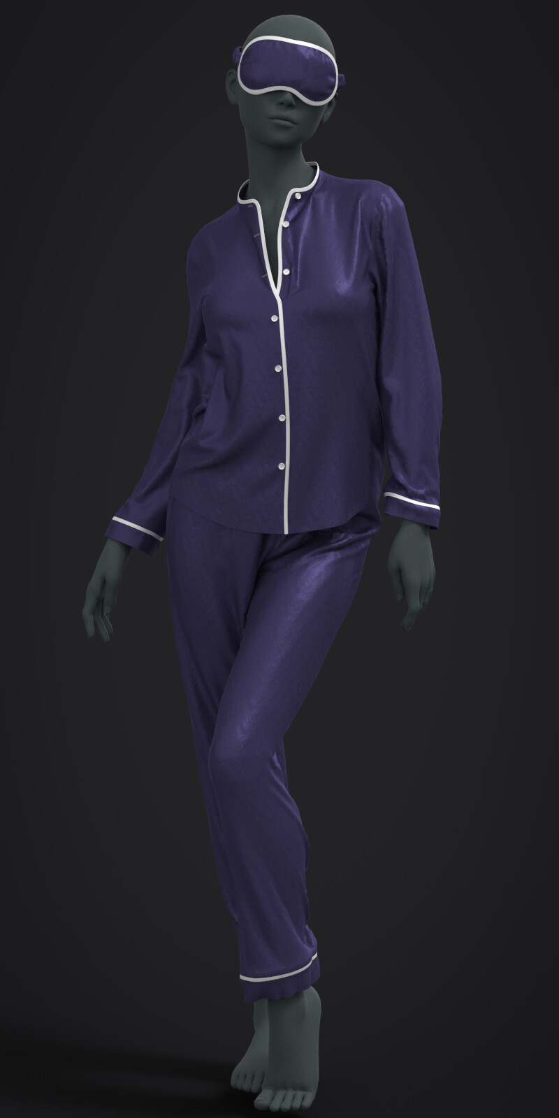 ArtStation - Silk pajamas and sleep mask | Resources