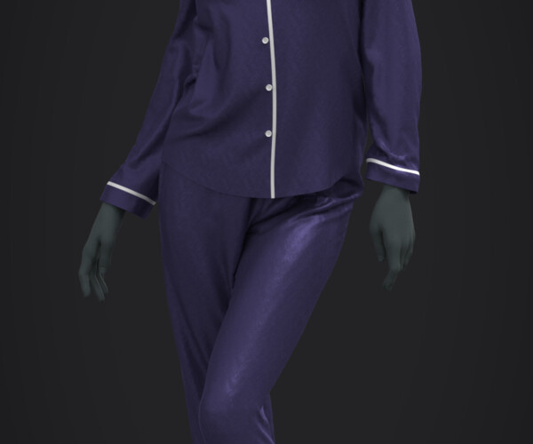 ArtStation - Silk pajamas and sleep mask | Resources