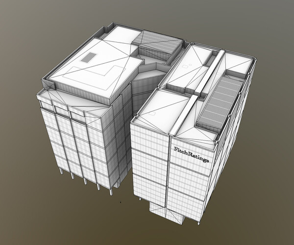 ArtStation - London 15 Canada Square 30 North Colonnade | Game Assets