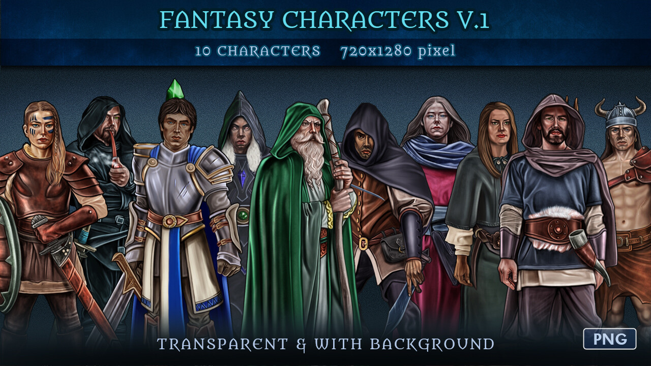 ArtStation - Fantasy Characters v.1 | Game Assets