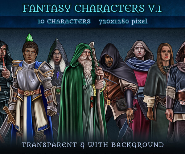 ArtStation - Fantasy Characters v.1 | Game Assets