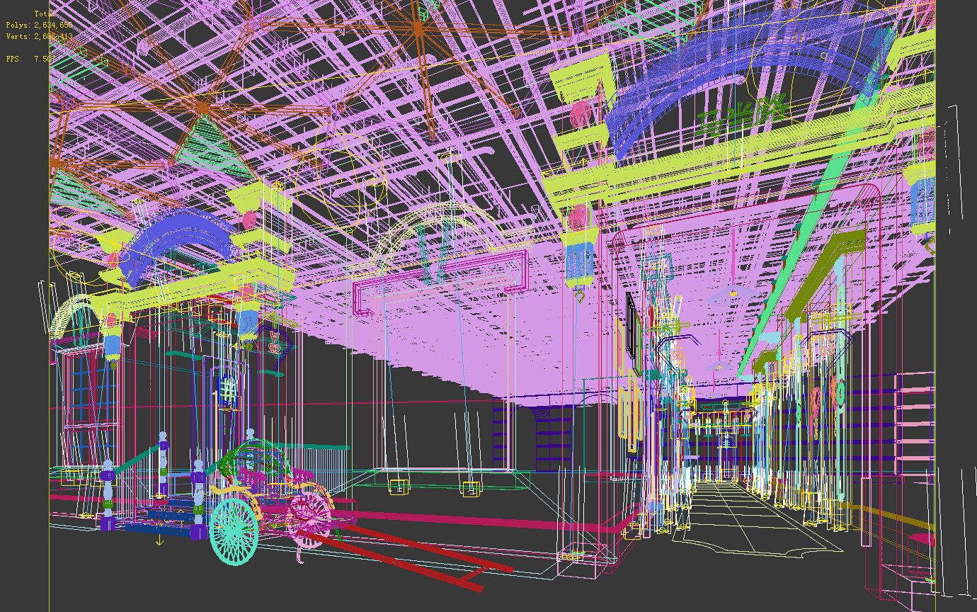 ArtStation - Disco bar KTV Entertainment Night club Stage A014 | Resources