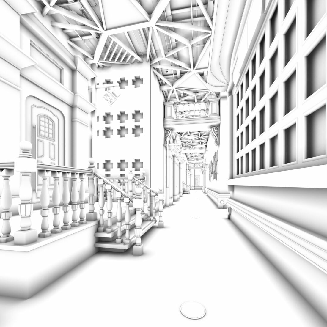 ArtStation - Disco bar KTV Entertainment Night club Stage A020 | Resources