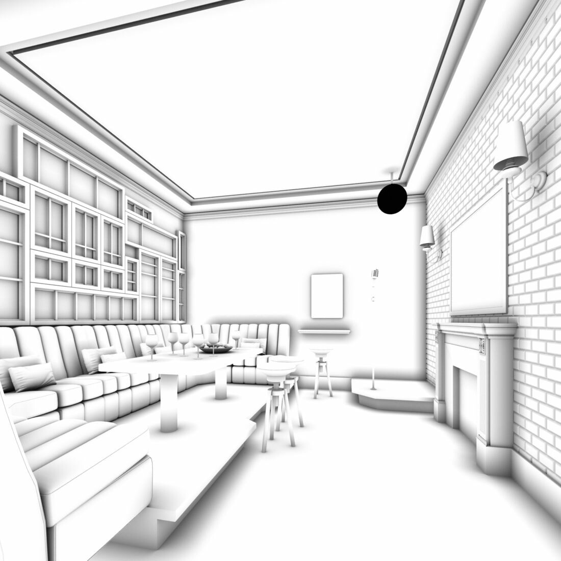 ArtStation - Disco bar KTV Entertainment Night club Stage A044 | Resources