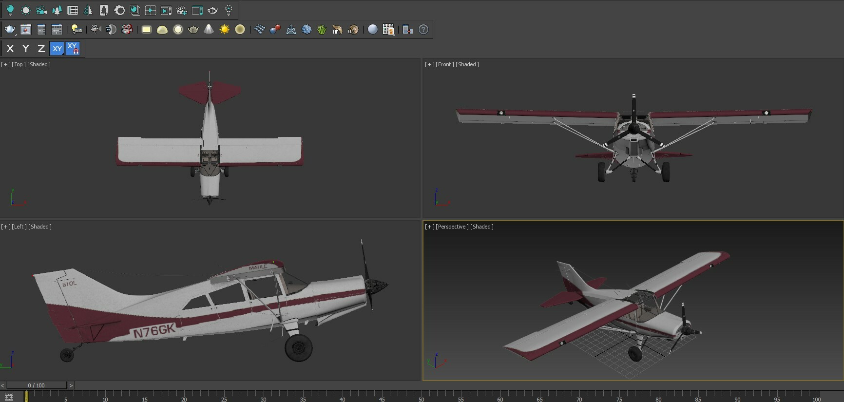 ArtStation - Light Airplane Maule interior | Resources