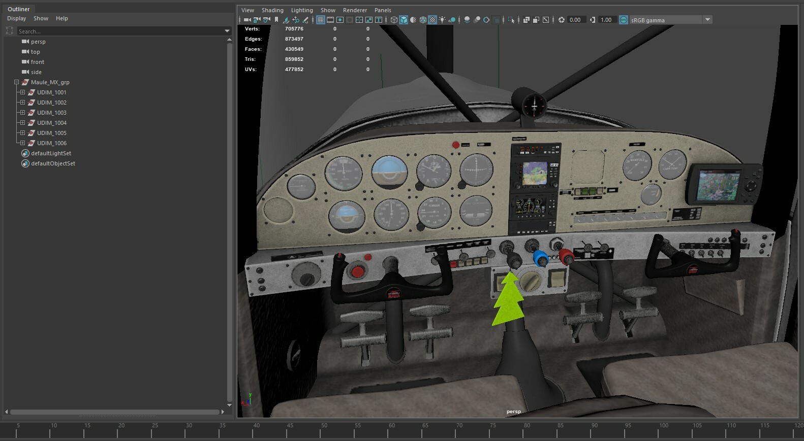 ArtStation - Light Airplane Maule interior | Resources