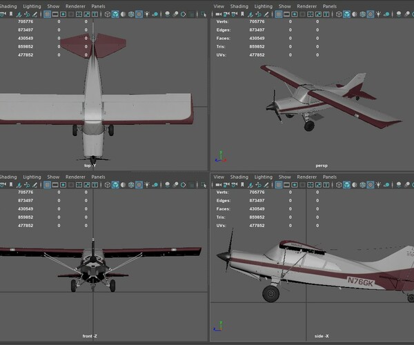 ArtStation - Light Airplane Maule interior | Resources