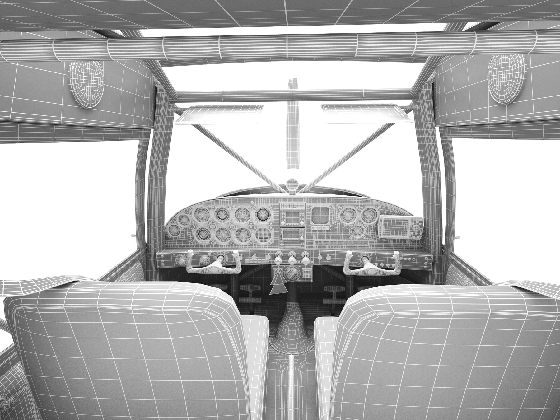 ArtStation - Light Airplane Maule interior | Resources