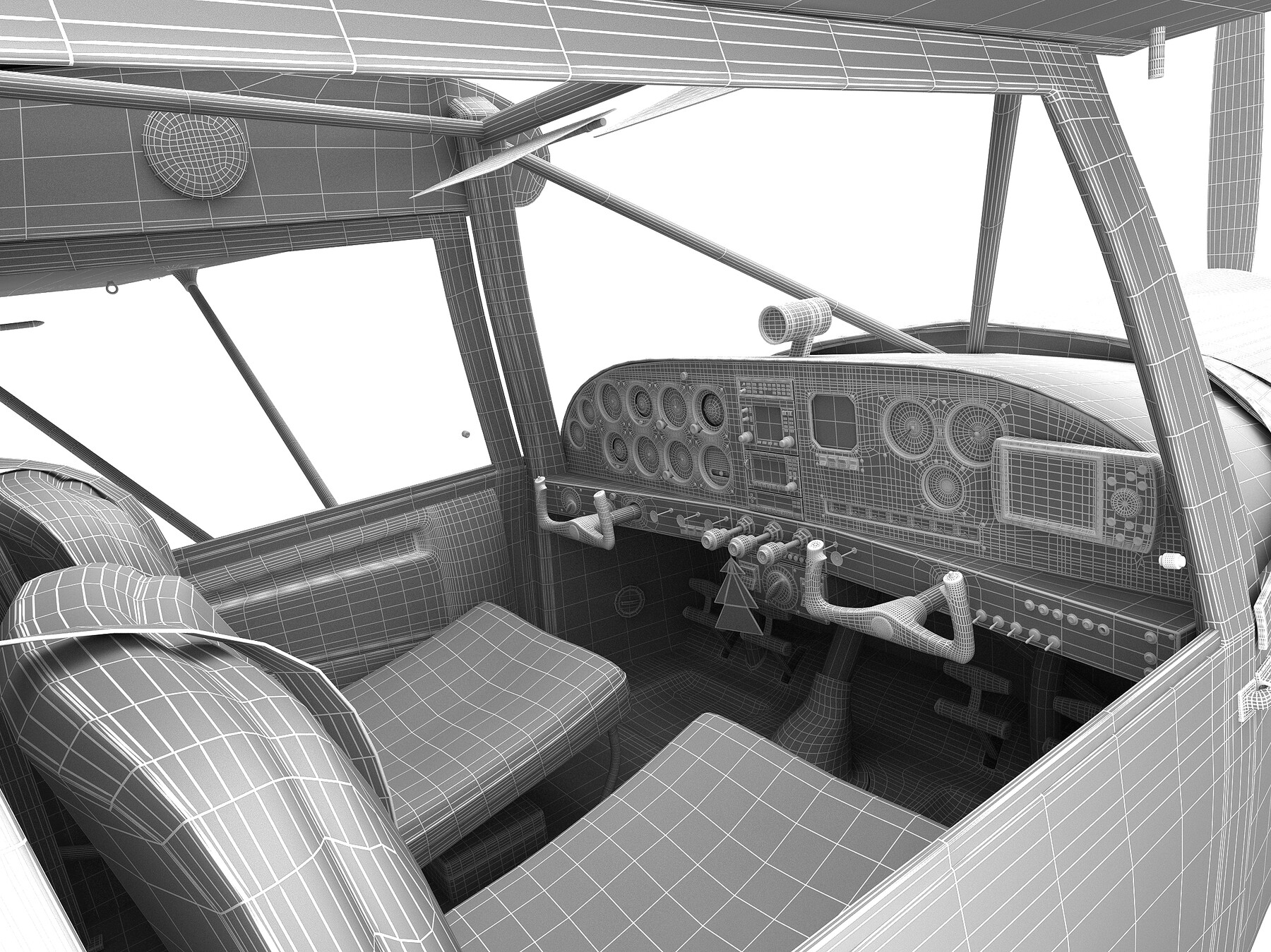 ArtStation - Light Airplane Maule interior | Resources