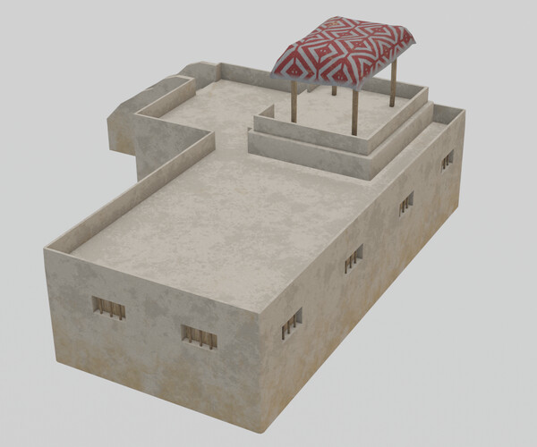 ArtStation - Egyptian House 04 | Game Assets