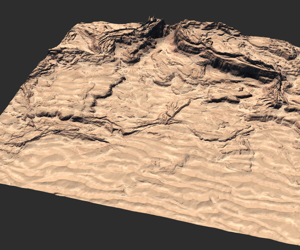 ArtStation - Desertic Terrains Collection Vol.2 | 12 Terrains at 8k ...