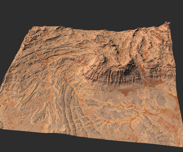 ArtStation - Desertic Terrains Collection Vol.2 | 12 Terrains at 8k ...