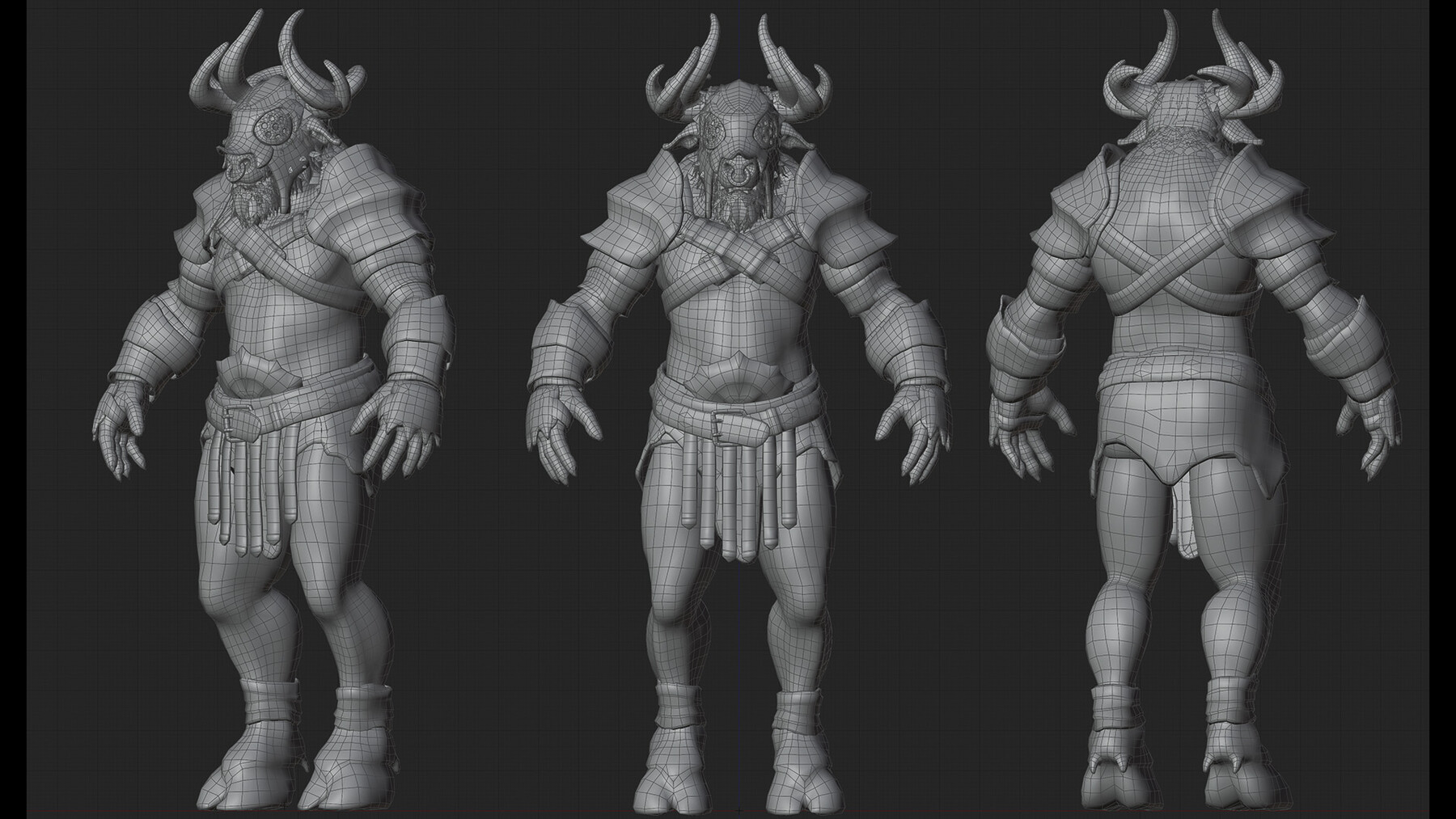 ArtStation - Armored Minotaur | Game Assets