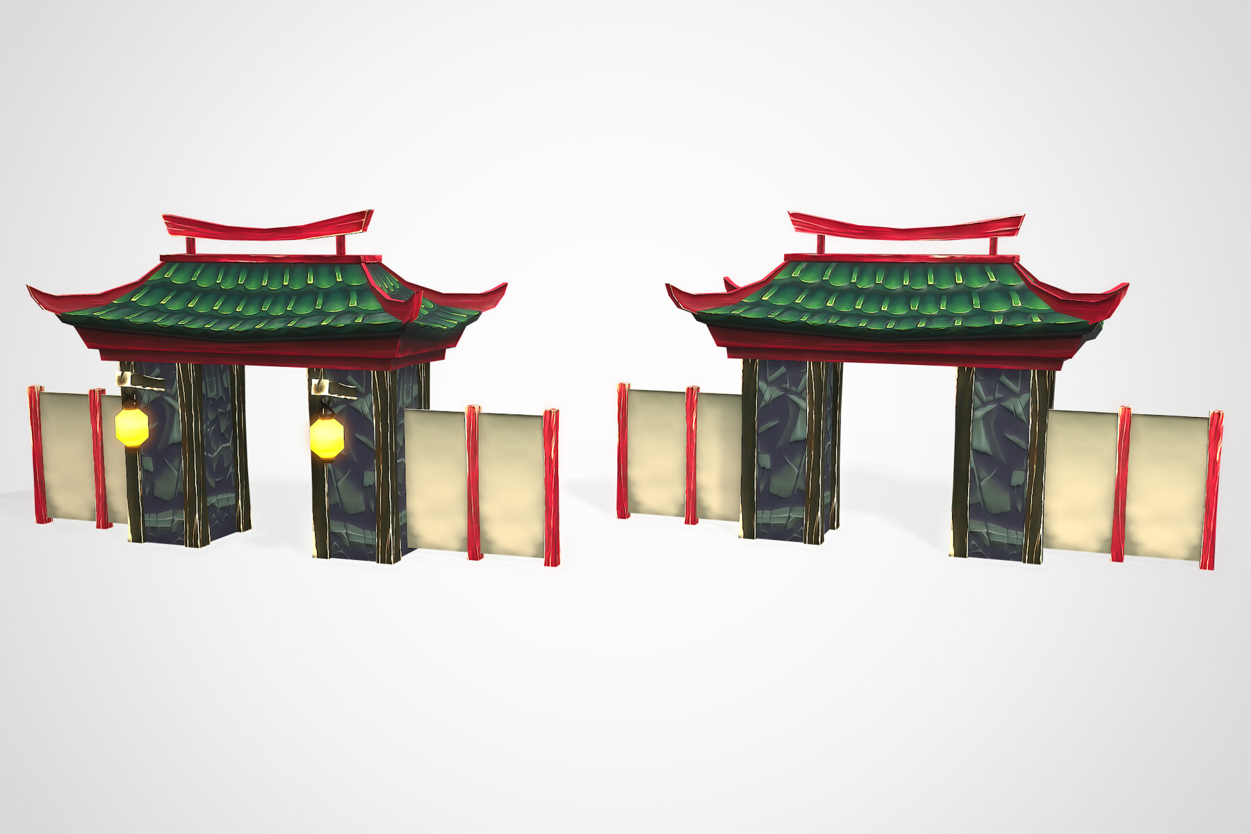 ArtStation - China RTS Fantasy Buildings | Game Assets