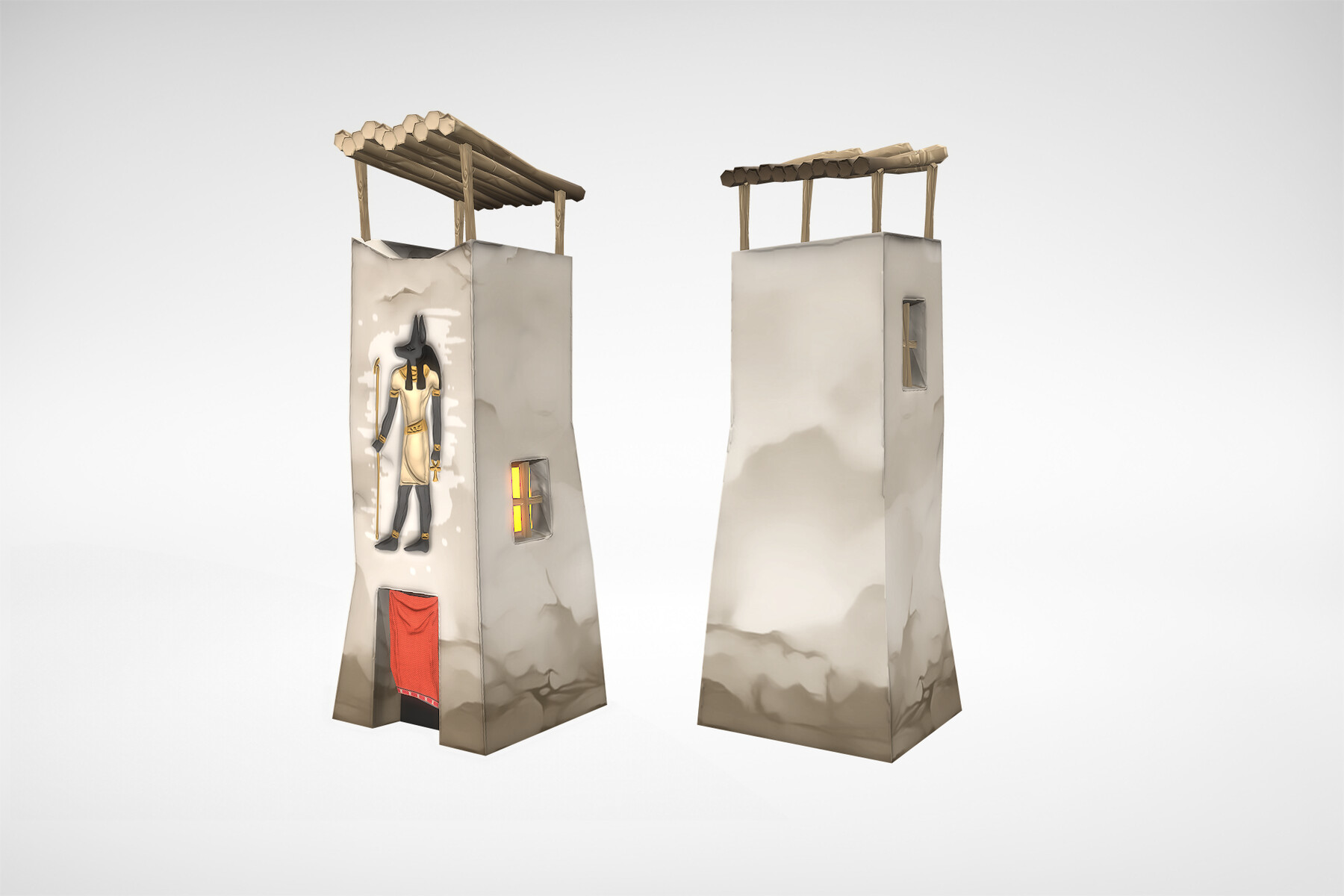 ArtStation - Egypt RTS Fantasy Buildings | Game Assets