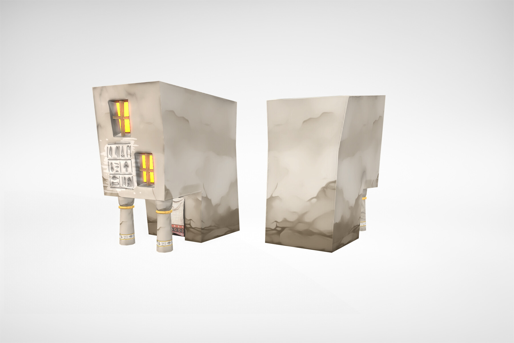 ArtStation - Egypt RTS Fantasy Buildings | Game Assets