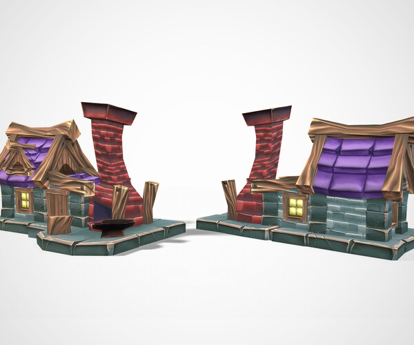 ArtStation - Human RTS Fantasy Building | Game Assets