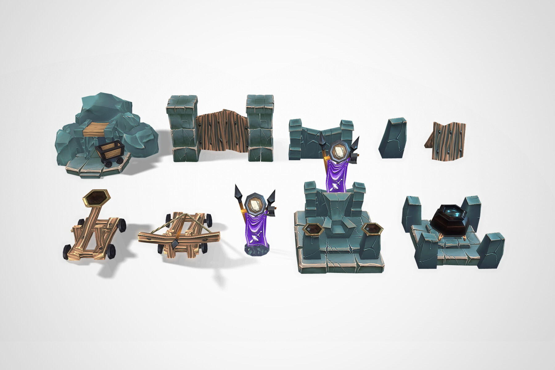 ArtStation - Human RTS Fantasy Building | Game Assets