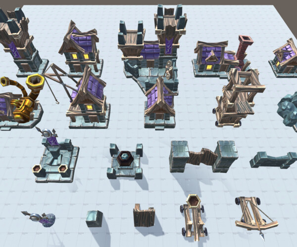 ArtStation - Human RTS Fantasy Building | Game Assets