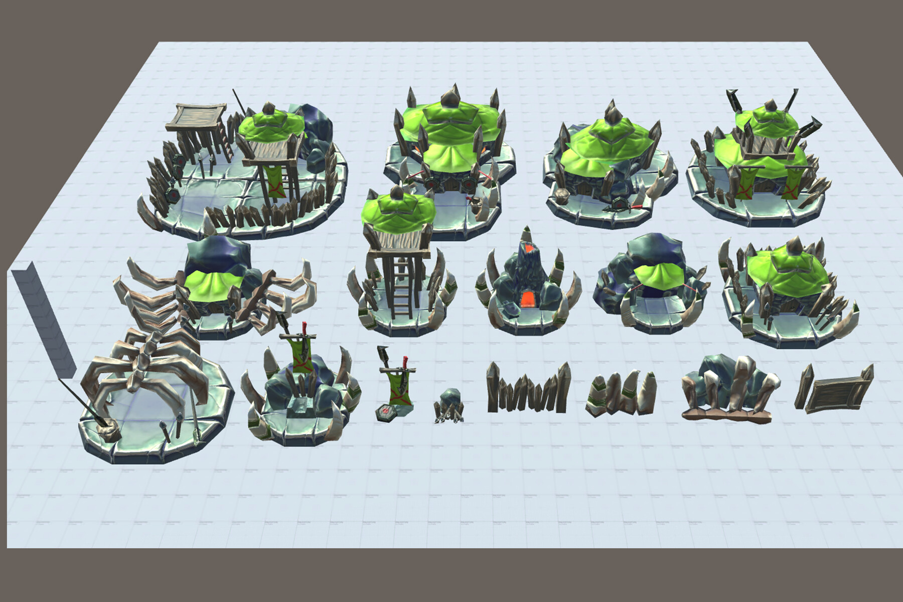 ArtStation - Orc RTS Fantasy Buildings | Game Assets