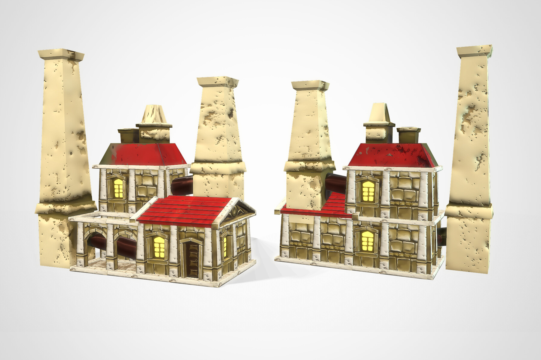 ArtStation - Rome RTS Fantasy Buildings | Game Assets