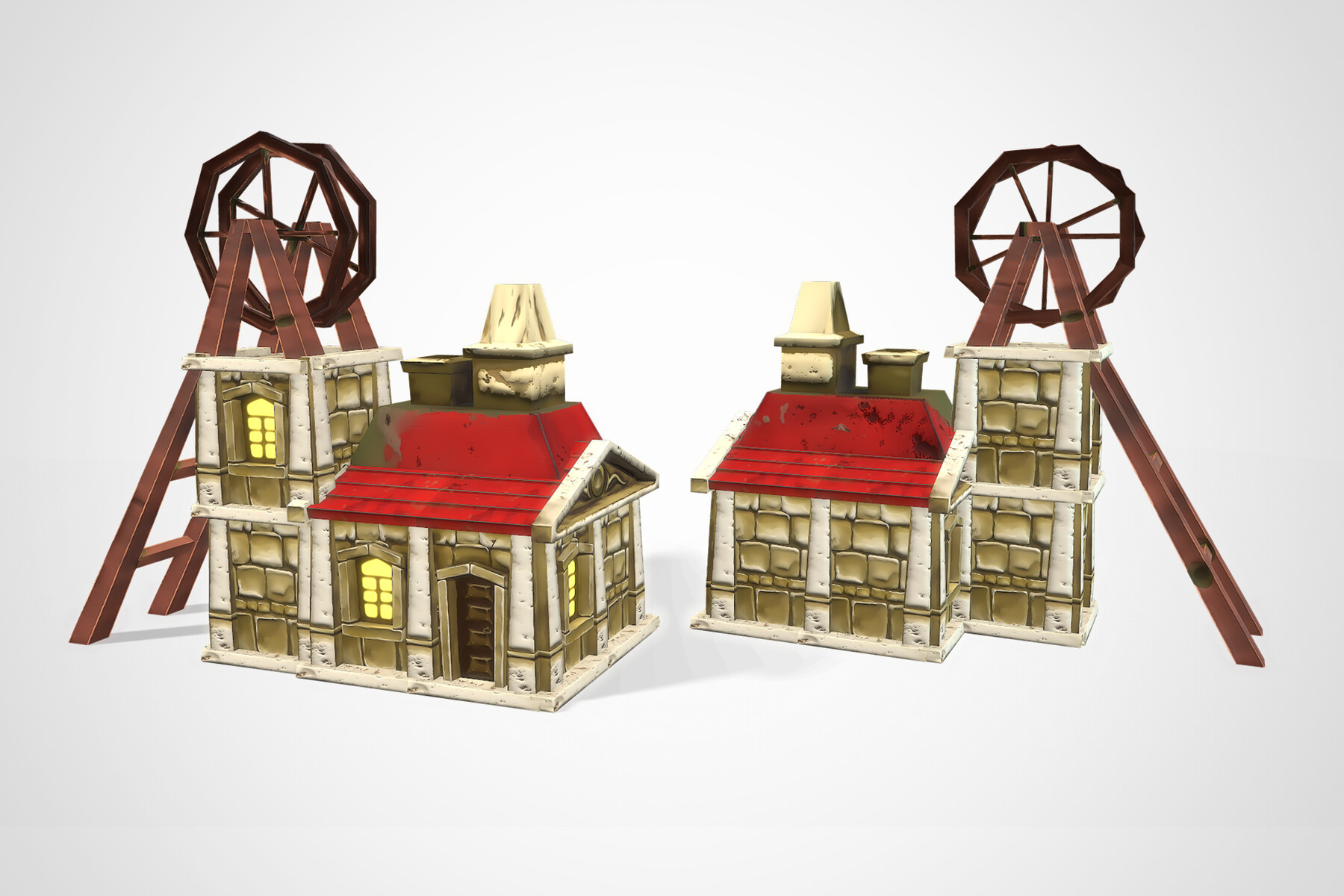 ArtStation - Rome RTS Fantasy Buildings | Game Assets