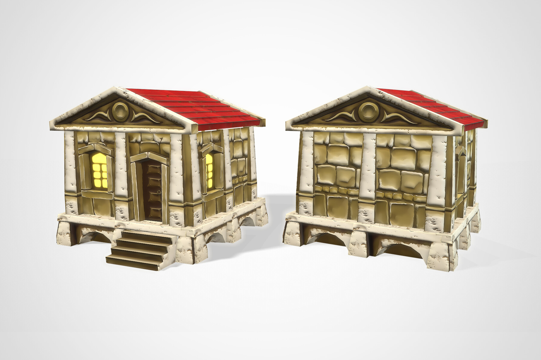 ArtStation - Rome RTS Fantasy Buildings | Game Assets