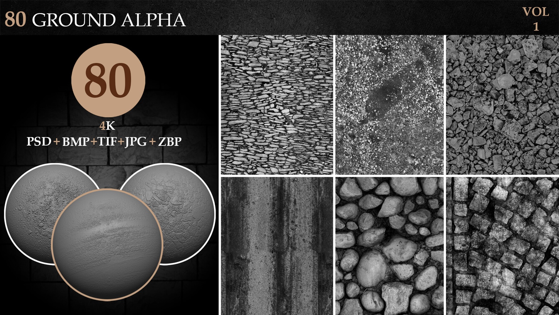 ArtStation - 80 Ground Alpha-vol 1 | Brushes