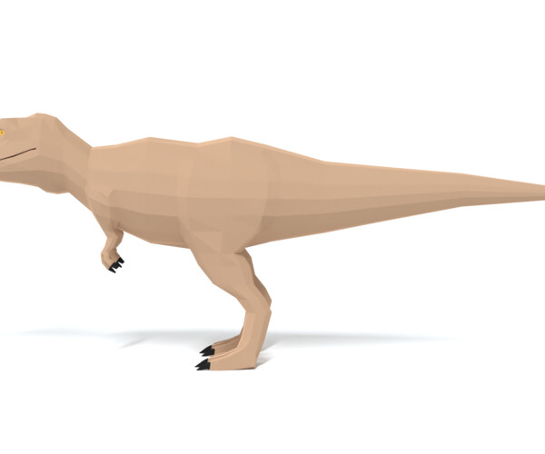 ArtStation - Low Poly Cartoon Tyrannosaurus T-Rex Dinosaur | Game Assets