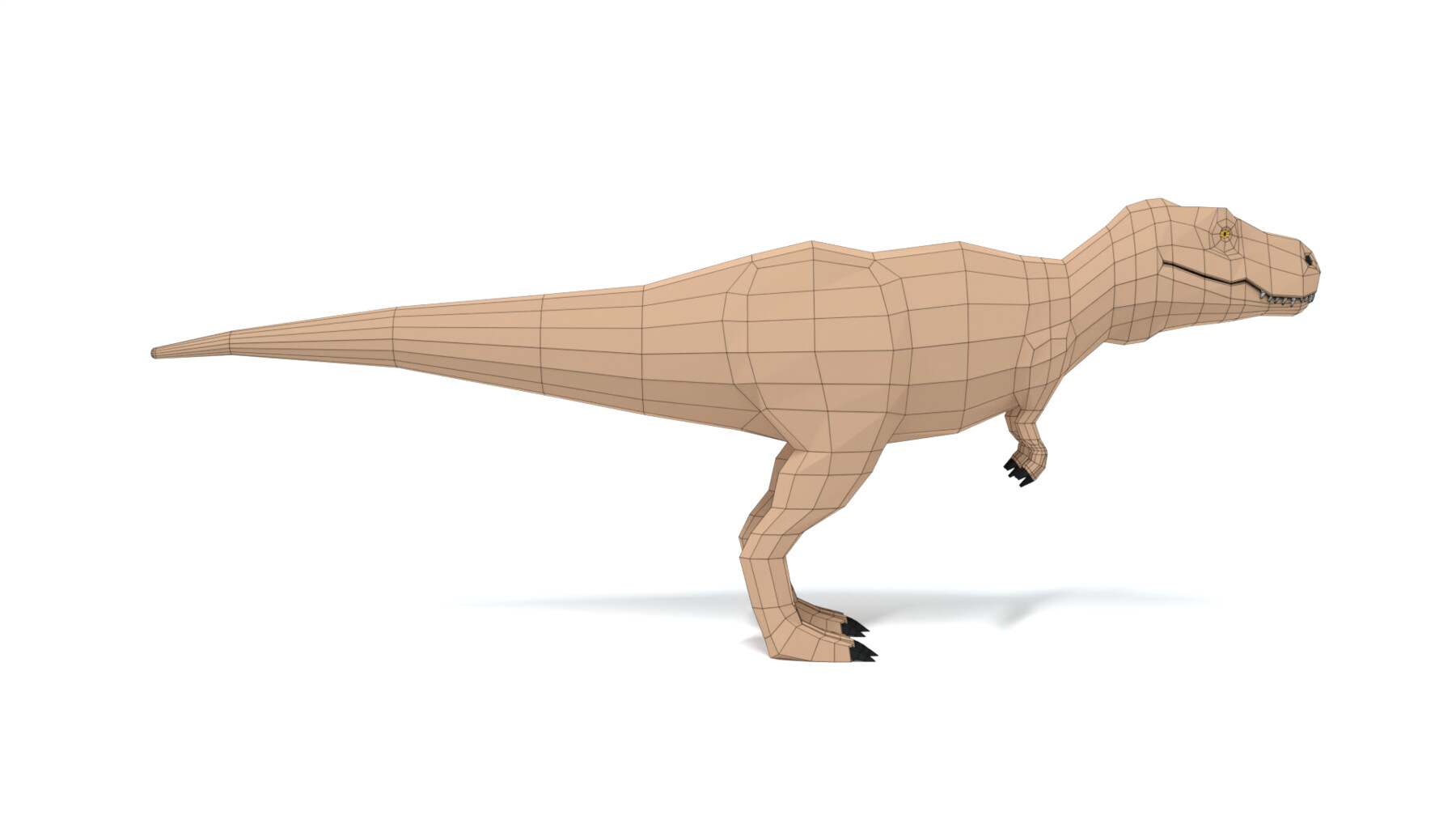 ArtStation - Low Poly Cartoon Tyrannosaurus T-Rex Dinosaur | Game Assets