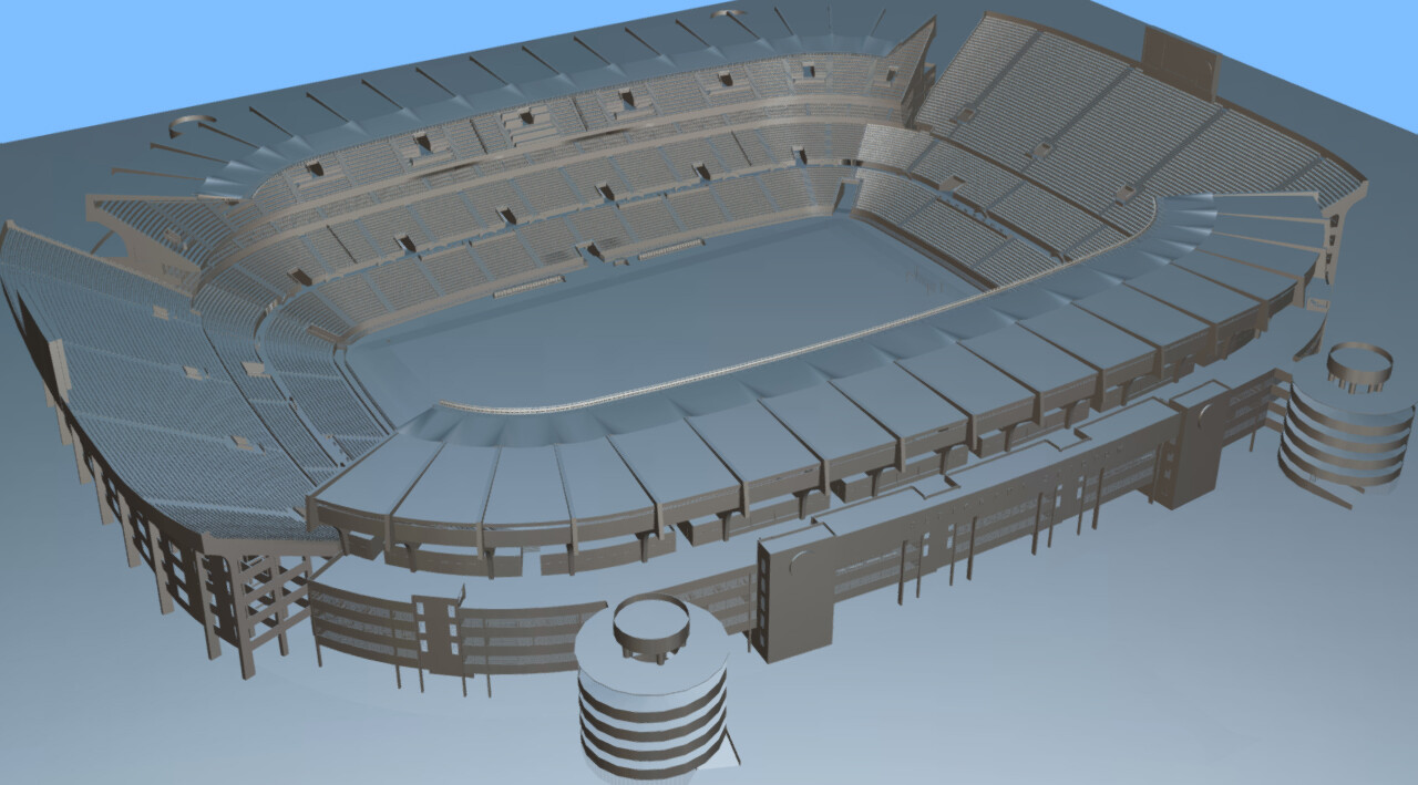 ArtStation - Fictional old stadium: Football club arena | Resources