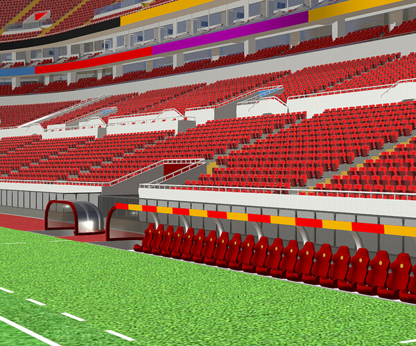 ArtStation - Fictional old stadium: Football club arena | Resources