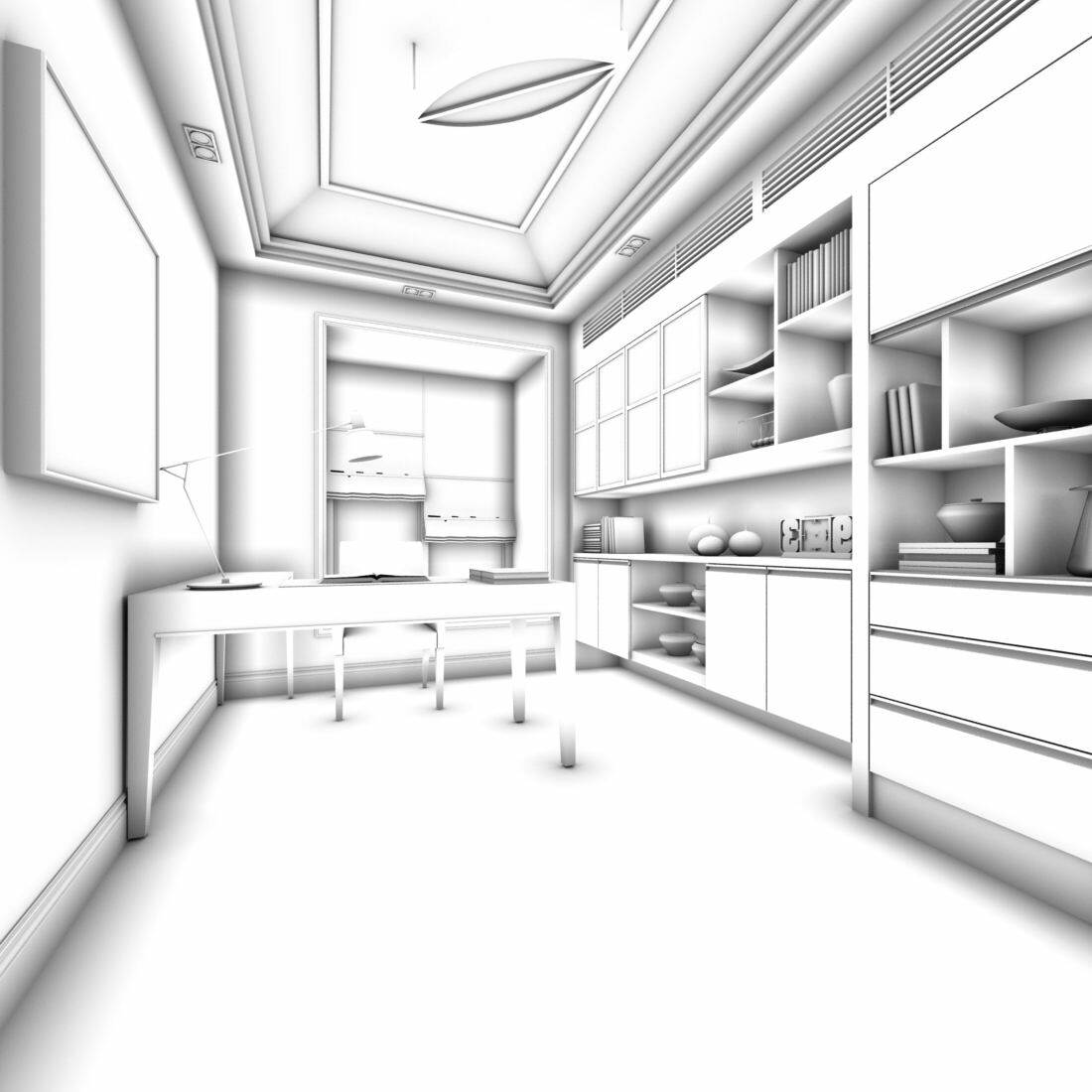 ArtStation - Family - Office - Study room -083 | Resources