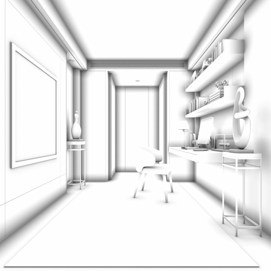 ArtStation - Family - Office - Study room -0143 | Resources