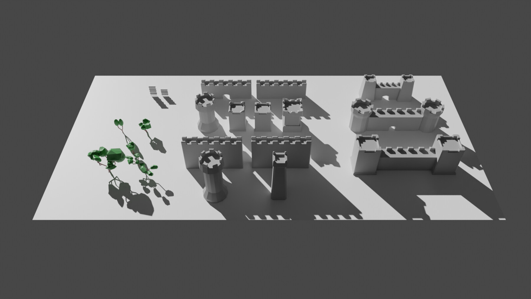 ArtStation - Low Poly Modular Castle Asset for Free | Game Assets