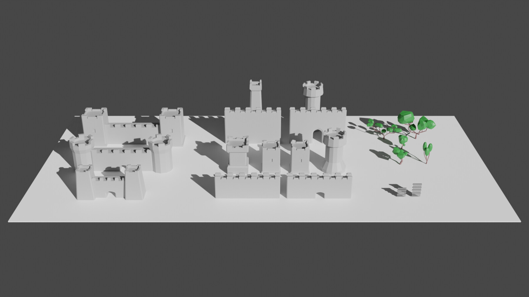 ArtStation - Low Poly Modular Castle Asset for Free | Game Assets