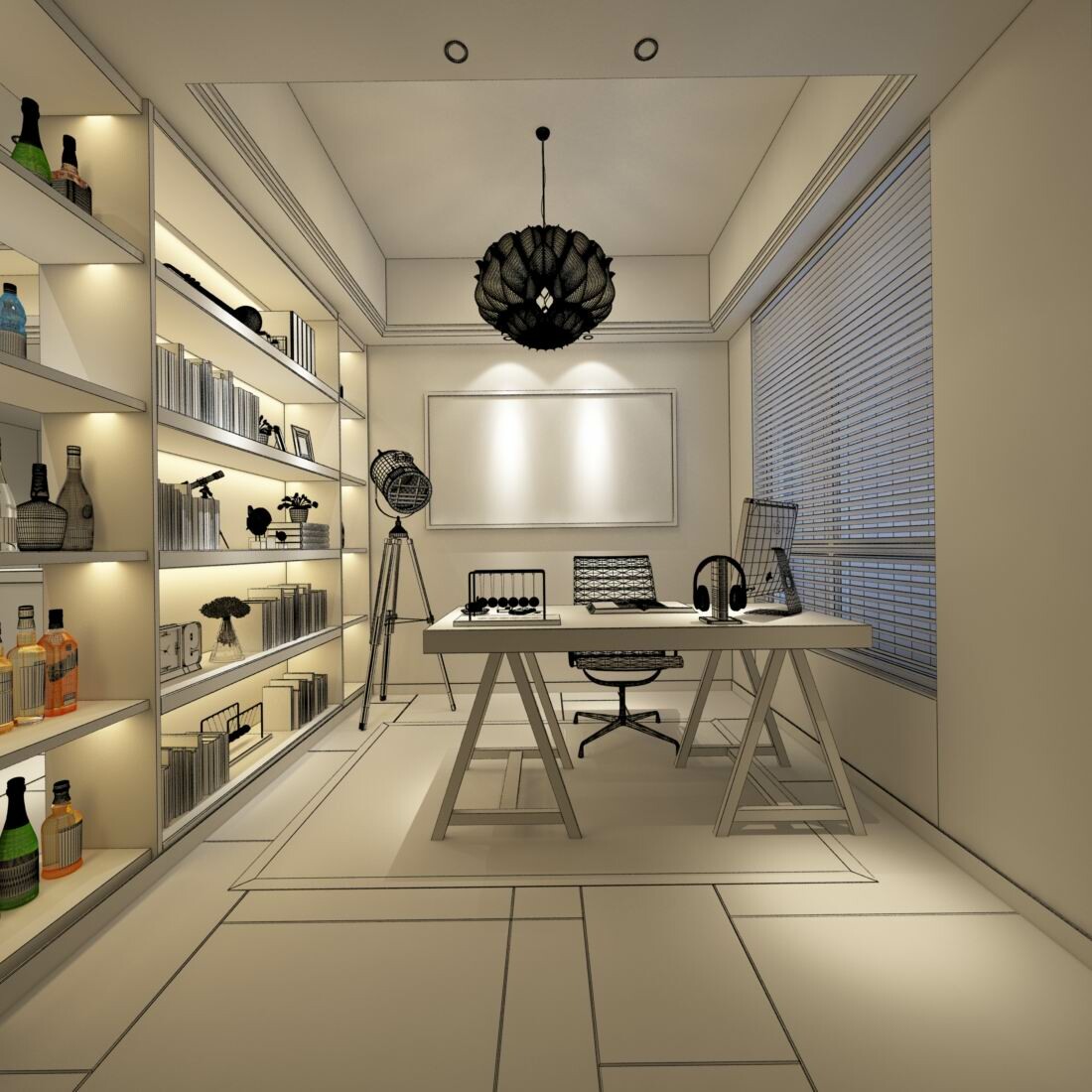 ArtStation - Family - Office - Study room -0170 | Resources