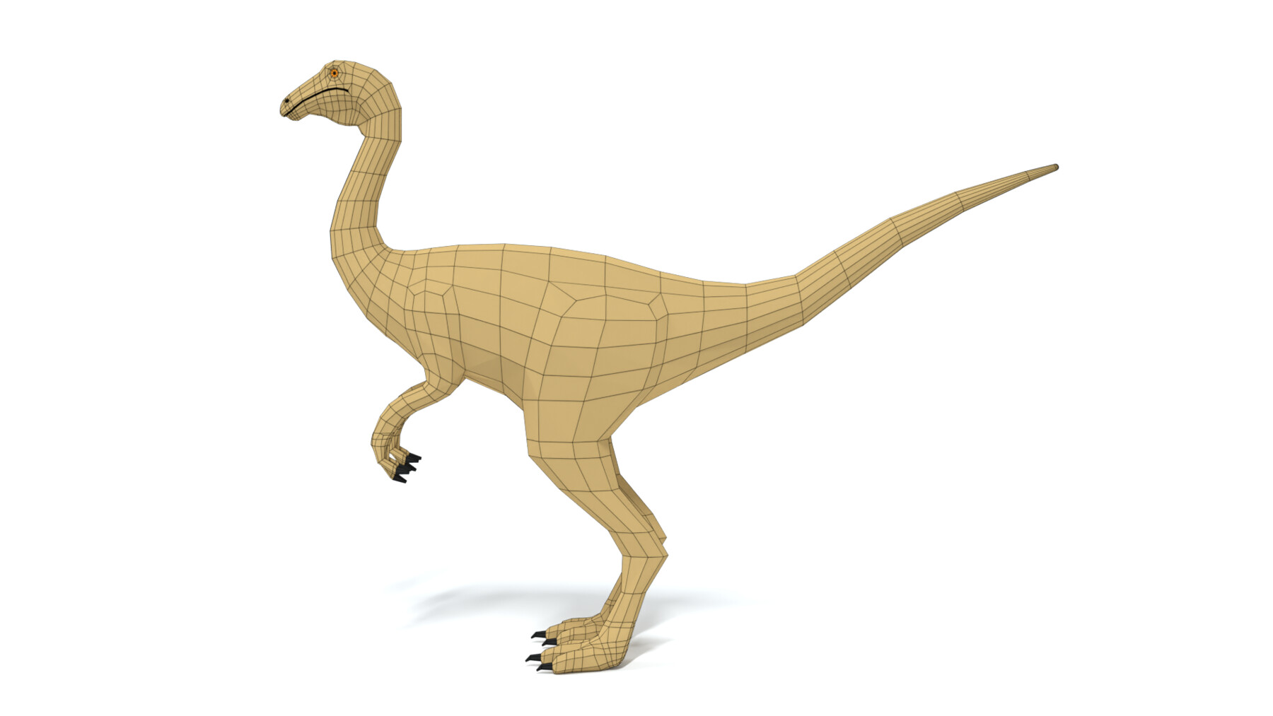 ArtStation - Low Poly Cartoon Gallimimus Dinosaur | Game Assets