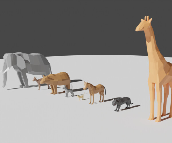 ArtStation - Low Poly Animal Pack for Free | Game Assets