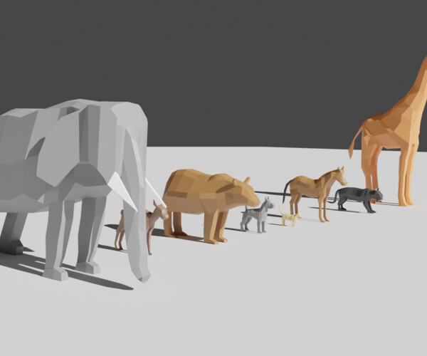 ArtStation - Low Poly Animal Pack for Free | Game Assets