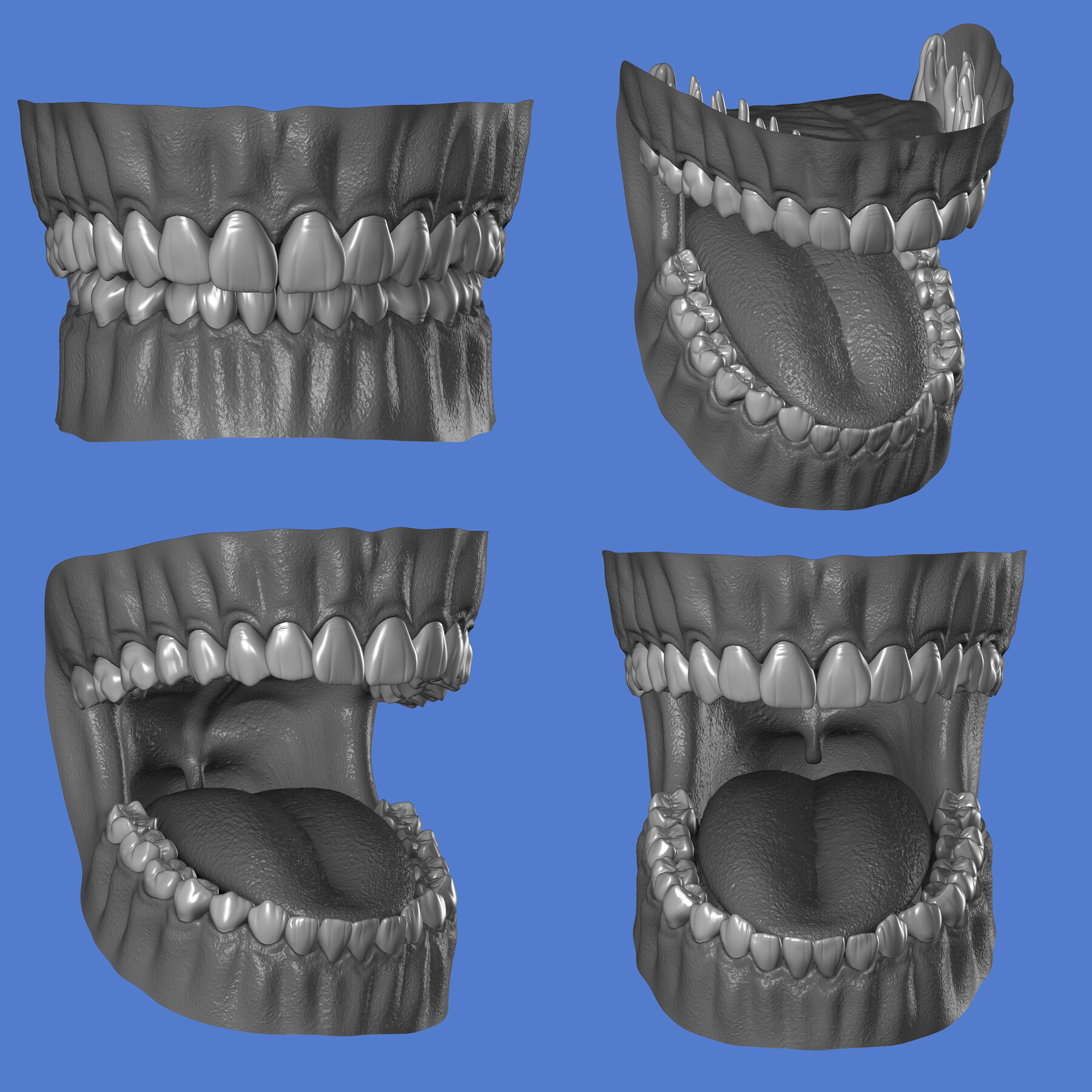 ArtStation - Teeth - Mouth Interior Real Time | Game Assets