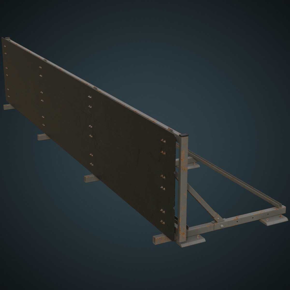 ArtStation - Traffic Barrier 5B | Game Assets