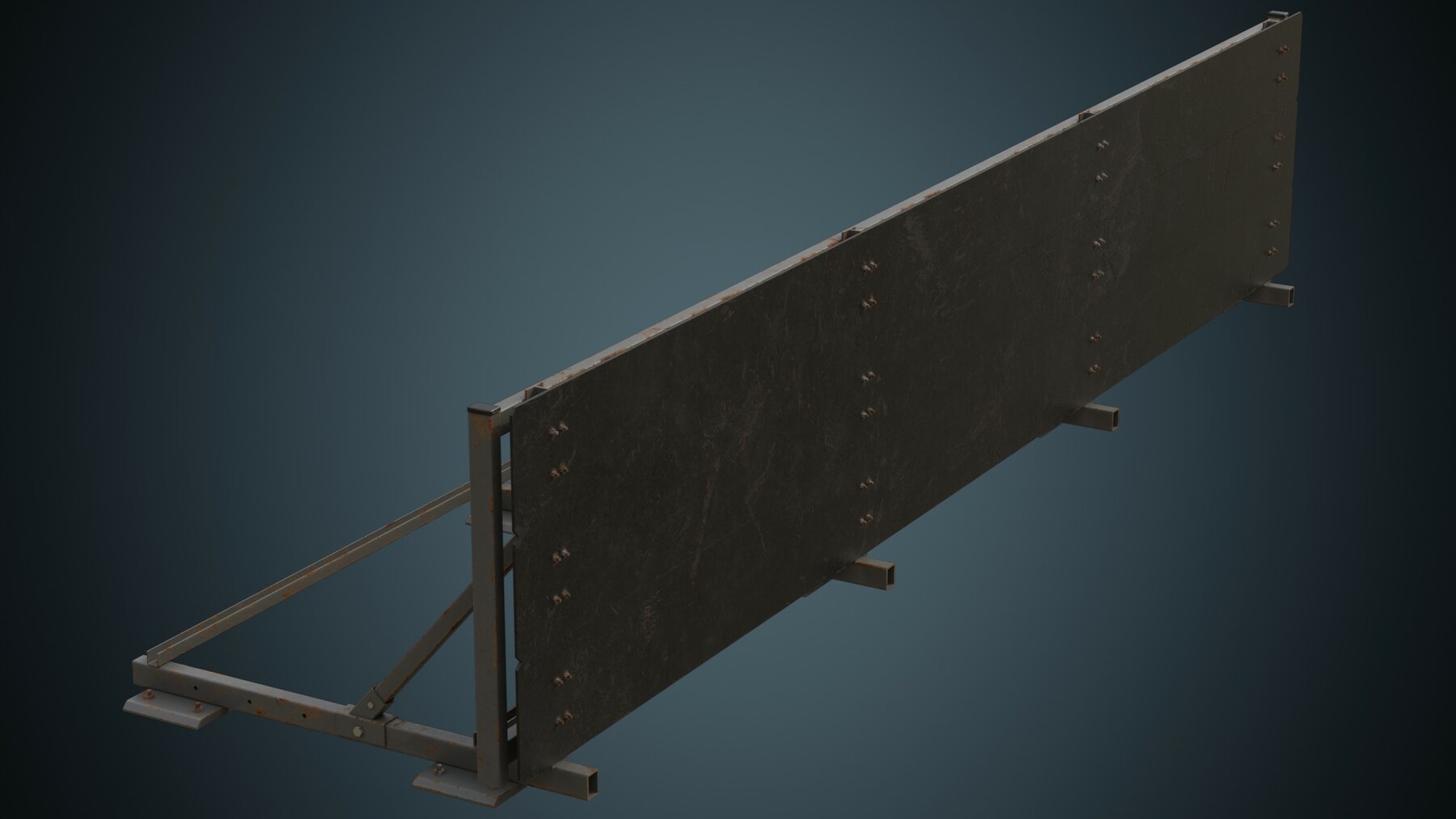 ArtStation - Traffic Barrier 5B | Game Assets