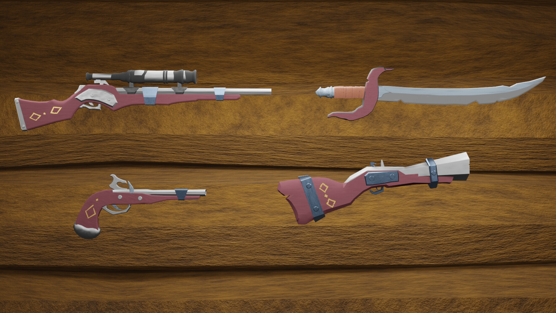 ArtStation - thieves weapons | Game Assets