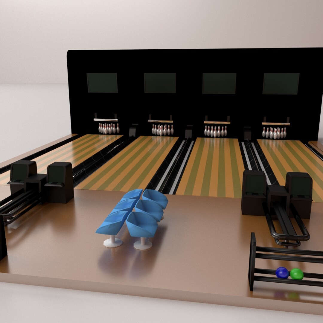 ArtStation - Bowling Lane | Game Assets