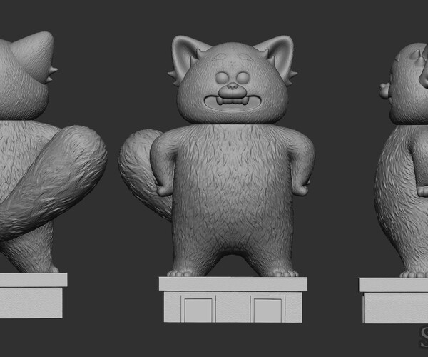 ArtStation - Meilin Lee - Turning Red 3D print model | Resources