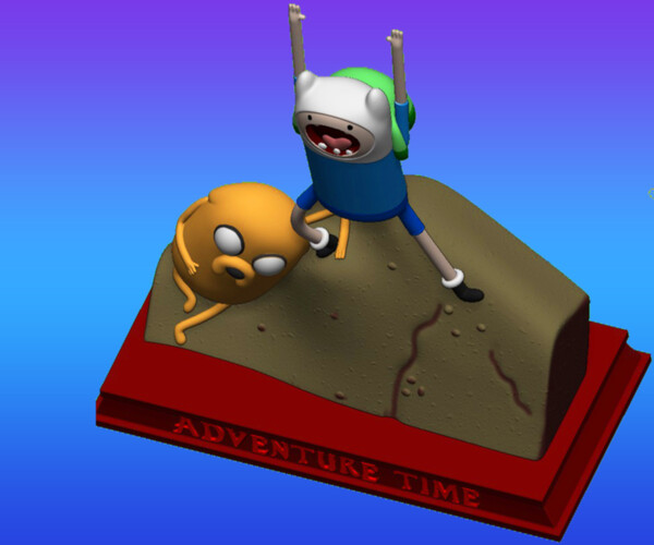 ArtStation - Adventure Time Opening Diorama 3D print model | Resources