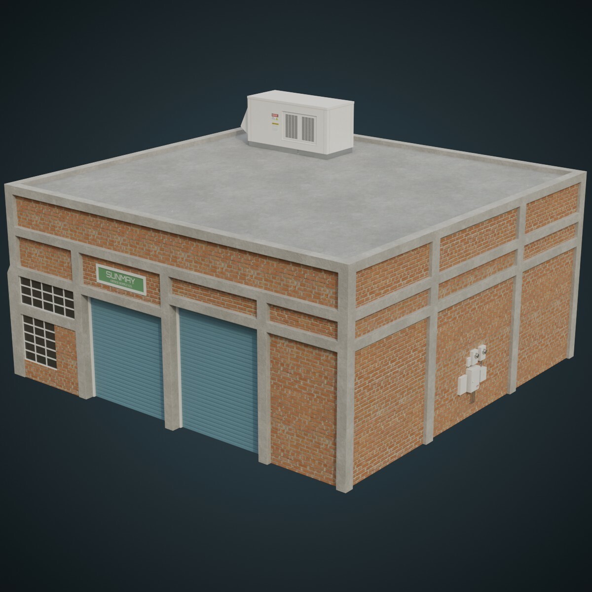 ArtStation - Industrial Building 1A | Game Assets